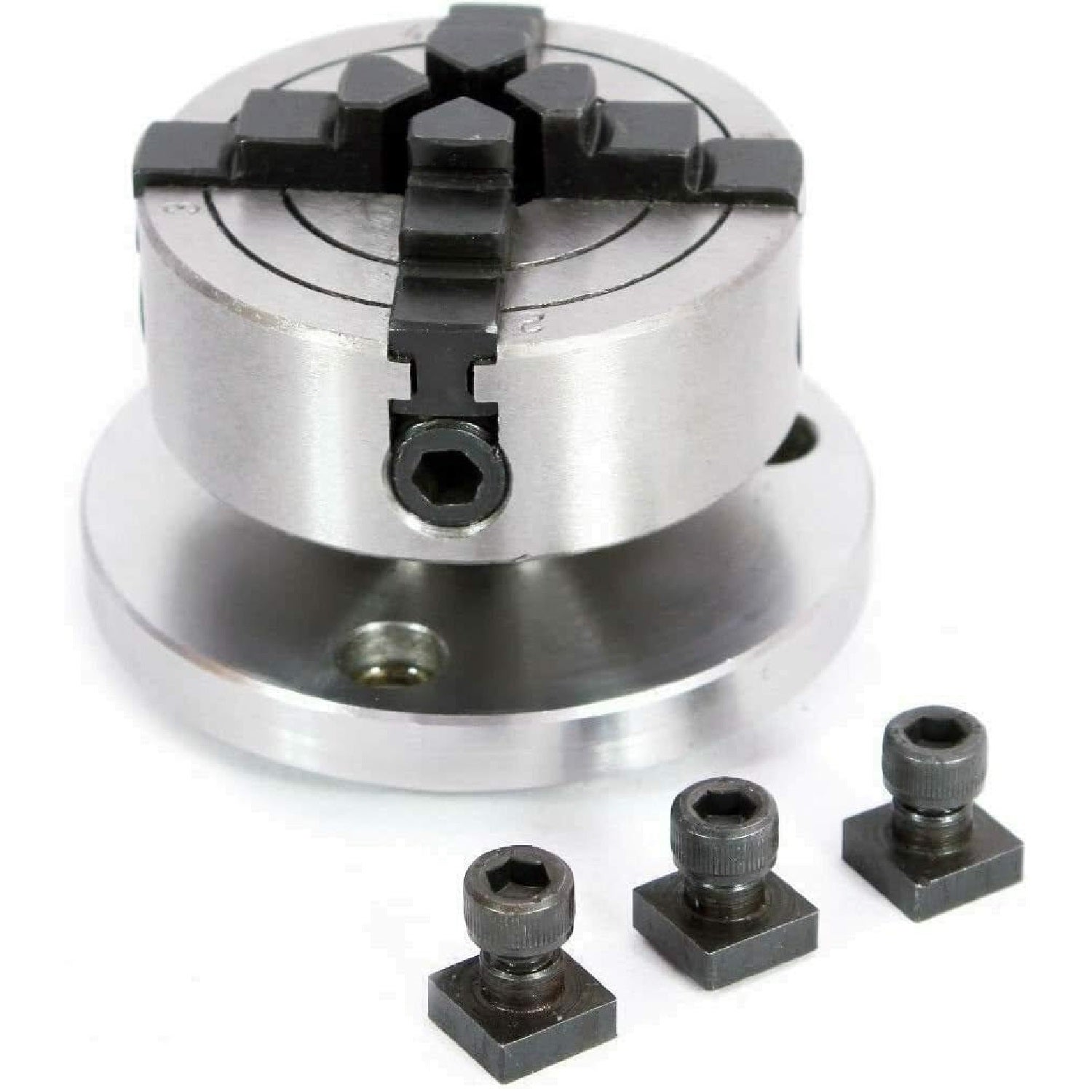 Small Chucks for 3" I 80 mm & 4" Inch I 100 mm Rotary tables with Stee ...