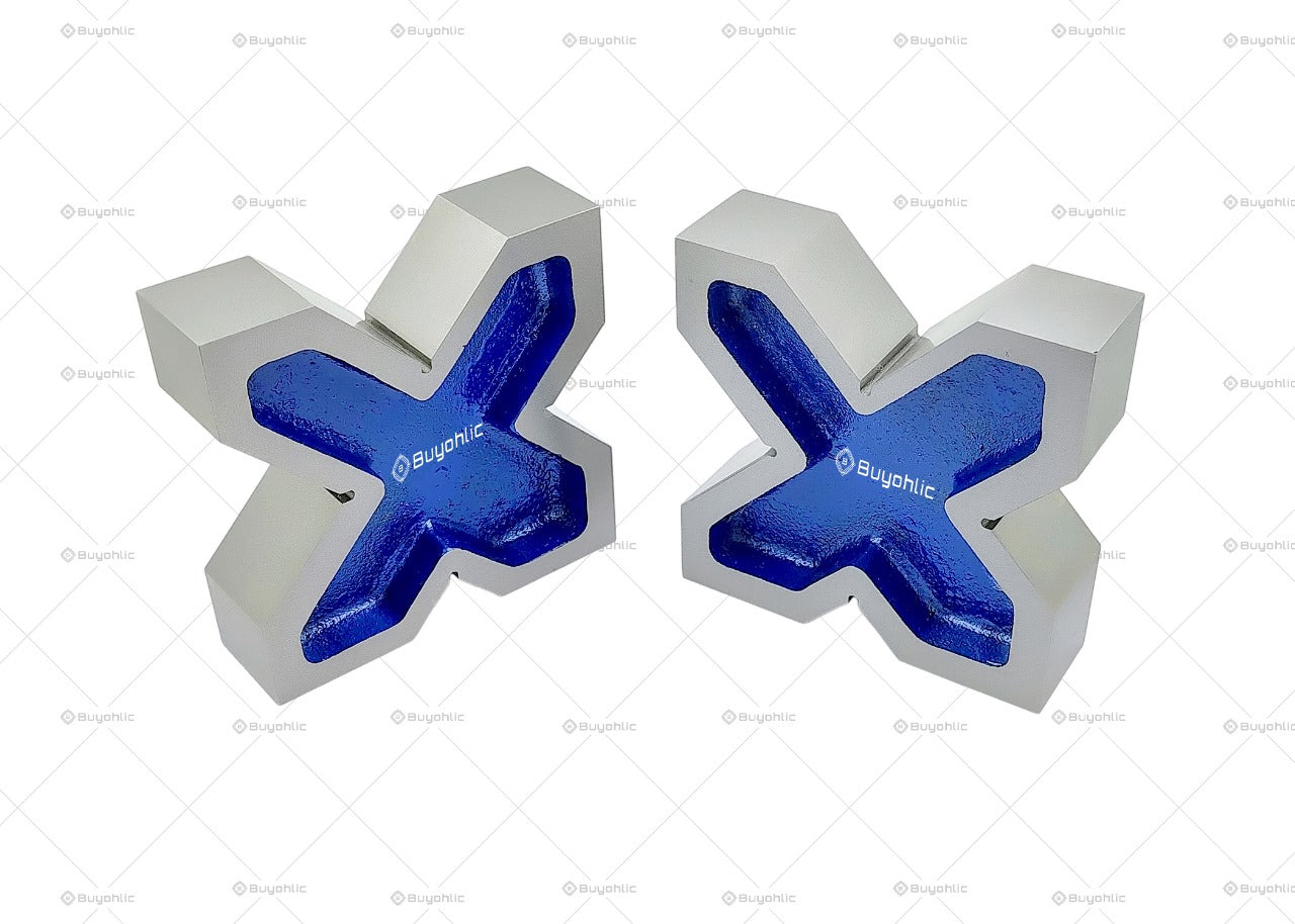 Cast Iron Precision Ground Quad Head 4 Way Vee Blocks Pair – Buyohlic