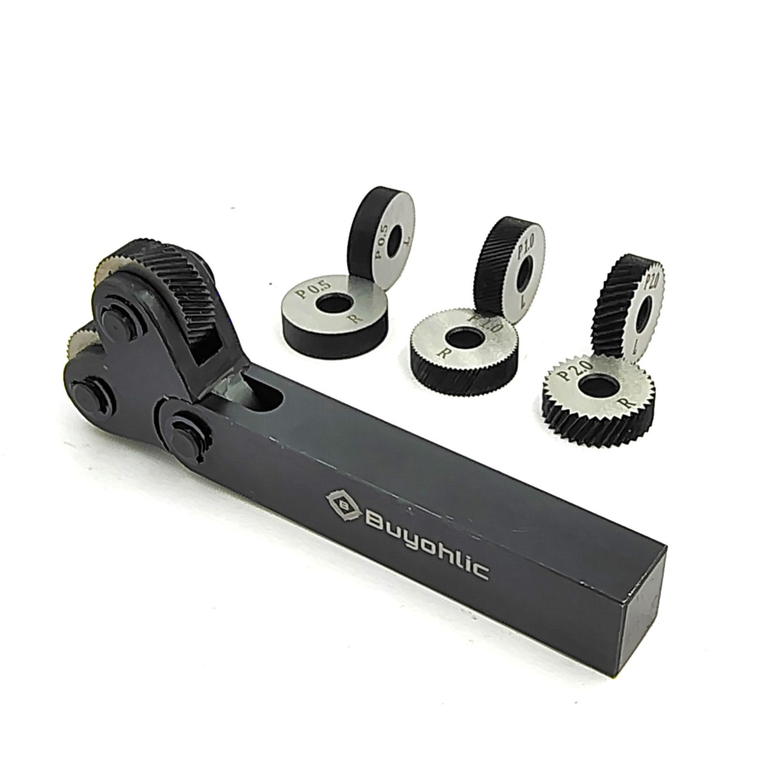 Lathe Knurling Tool 7pcs Set with High Strength Double Wheel – Buyohlic