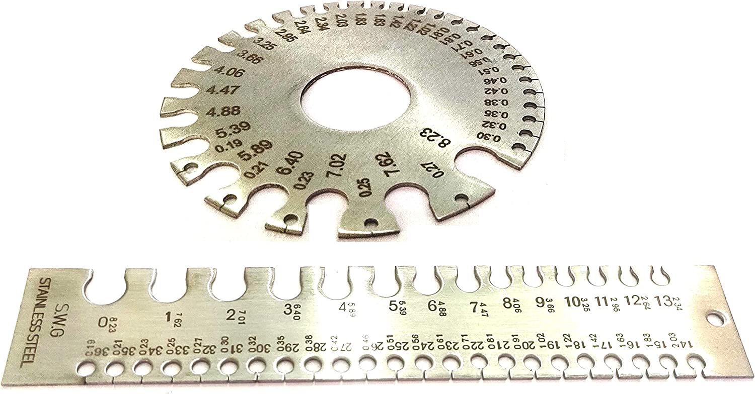 SWG Metal Wire Sheet Thickness Diameter Gauge – Buyohlic International